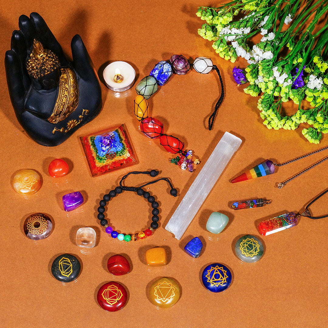 Seven Chakra Gift Set - Buy Online Seven Chakra Crystal For Gift ...